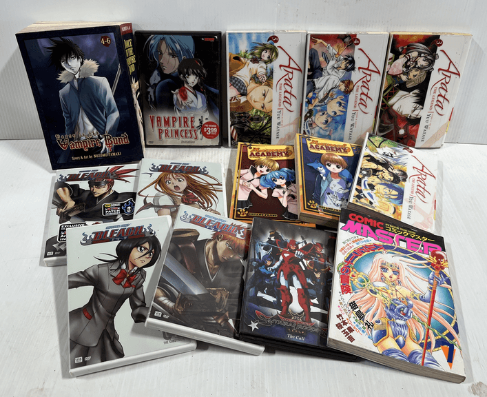 Anime DVD/book collection, good - Albrecht Auction Service