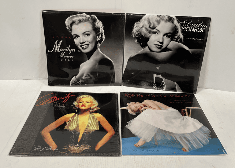 (4) Marilyn Monroe calendars, include: 2001, 2002, 2000 Marilyn Monroe ...