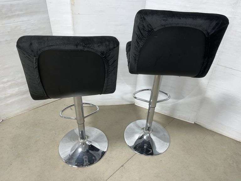 (3) Adjustable height bar stool chairs, includes: One- 16"W, great; Two ...
