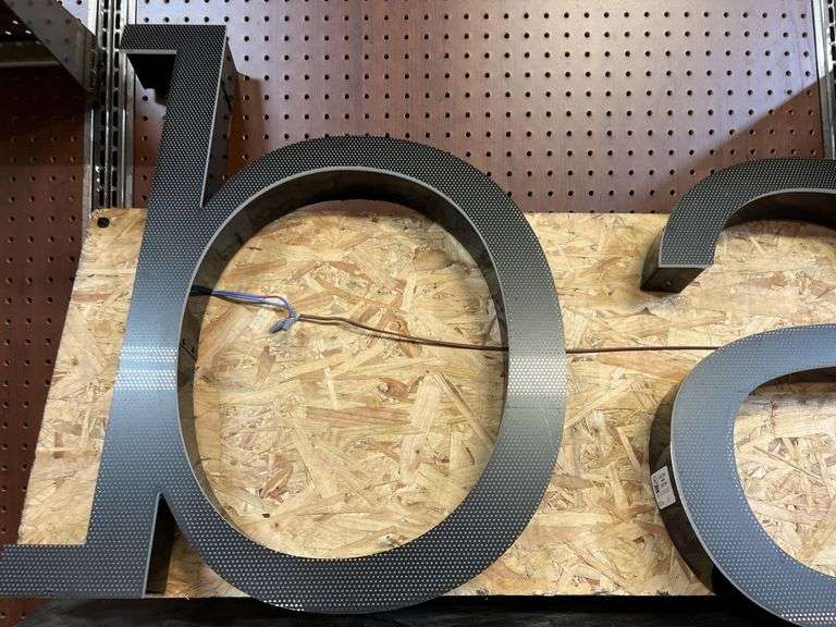 "Bar" Sign, internally illuminated channel letters LED lighting, and ...