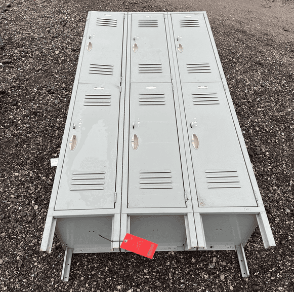 6-Door lockers, Global Company, 36"W x 78"H, good - Albrecht Auction ...