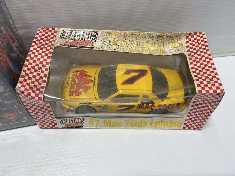 MAC Tools car, 28 model and car, 7 cast metal rail car, both- 1974, NIB ...