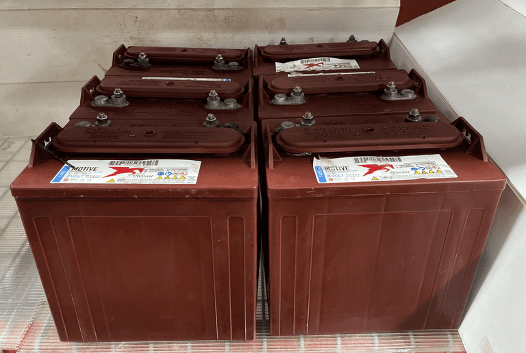 (6) 8V Golf cart batteries, T-875 Trojan Battery Co., all guaranteed to ...