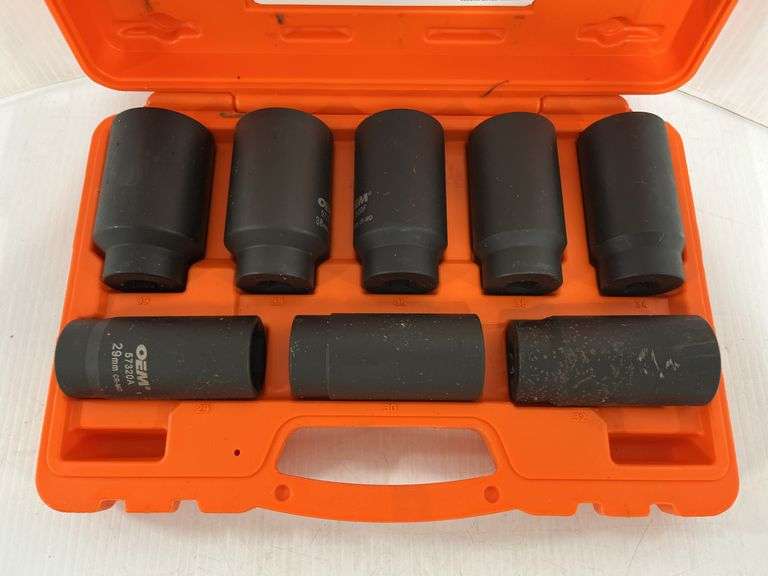 OEM 6-point axle nut socket set, for use with 1/2" breaker bars, model ...