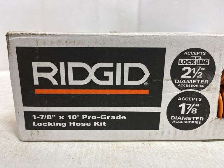 Ridgid prograde locking hose kit for wet/dry shop vacs, tug-a-long ...