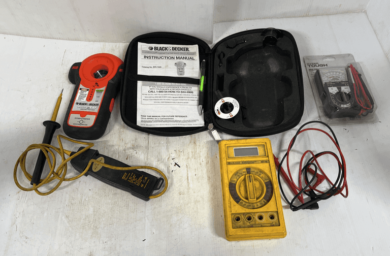 Black & Decker Bullseye laser level and stud finder, Beckman digital ...