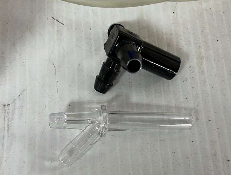 Maple syrup items, include: (3) Plastic tees, (15) Plastic taps, (12 ...