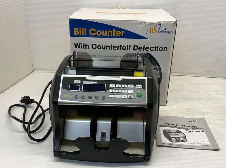Bill counter with counterfeit detection, RBC-1003BL, owners manual in ...