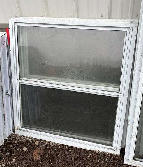 (4) Storm windows, 36" x 39", used - Albrecht Auction Service