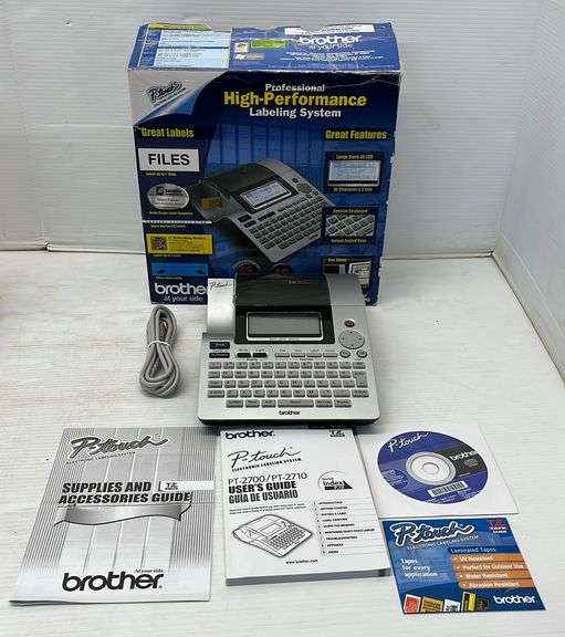 Brother professional labeling system, model PT 2700, in original box ...
