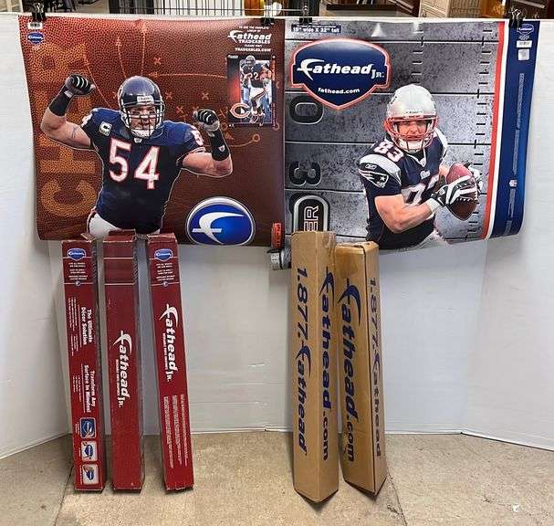 (7) NFL life-size fathead wall stick art, new - Albrecht Auction Service