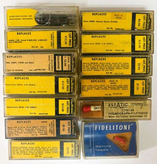 (13) Various record player replacement needle cartridges by Electro ...