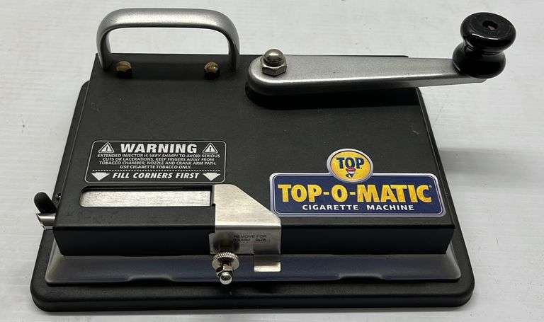 Top-O-Matic cigarette machine, 8 1/2"W - Albrecht Auction Service