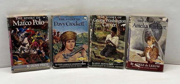 (4) Books from the early 50s, includes: Amelia Earhart 1955, George ...