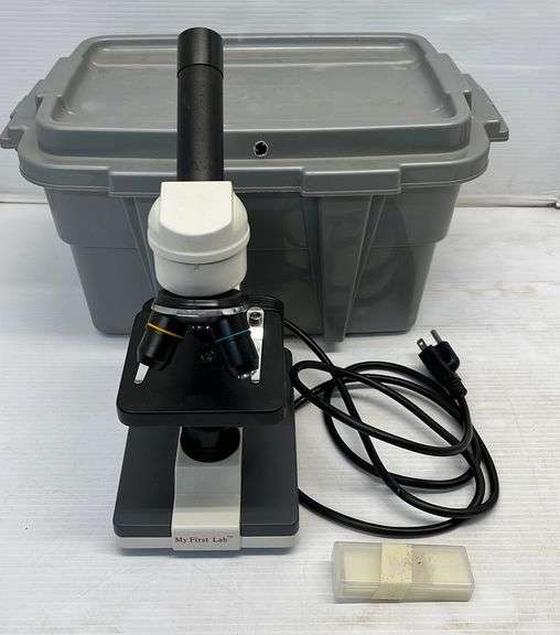 Electric microscope, comes with case and slides, works well - Albrecht ...