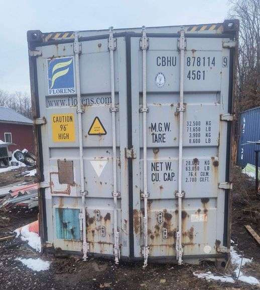 Brown 40' Connex storage box - Albrecht Auction Service