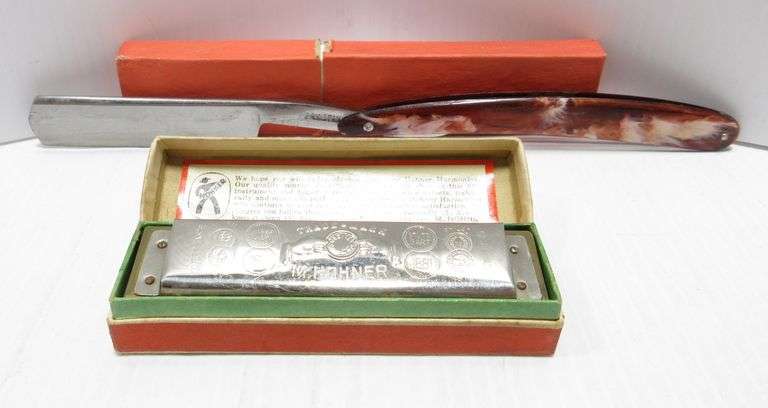 M-Hohner's "Old Standby" No. 34B Harmonica, made in Germany, includes ...