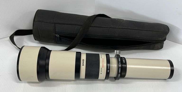 Bower 650-1300mm camera lens in case, threaded mount, used - Albrecht ...