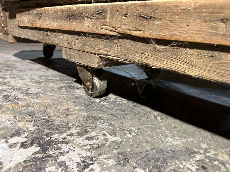 (2)-Antique Railroad Carts, Largest is 24" x 60" - Albrecht Auction Service