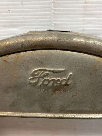 Ford Model A front radiator shroud, brass, 22" x 21", great patina ...