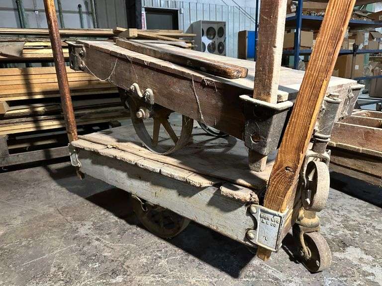 (2)-Antique Railroad Carts, Approximately 28" x 48" - Albrecht Auction ...