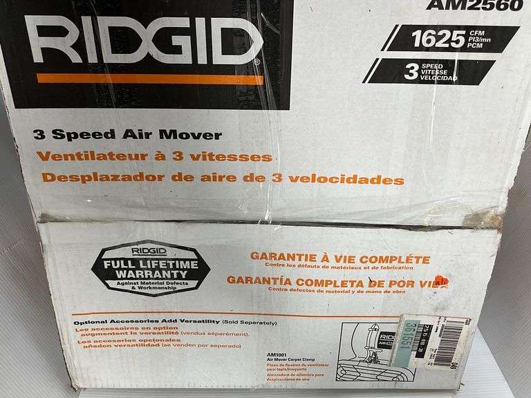 RIDGID air mover professional grade dry out fan, perfect for carpet ...