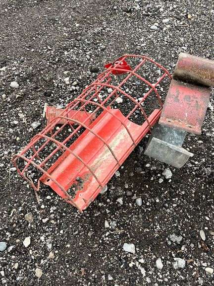 8" Auger guard, and a 6" auger guard, used - Albrecht Auction Service