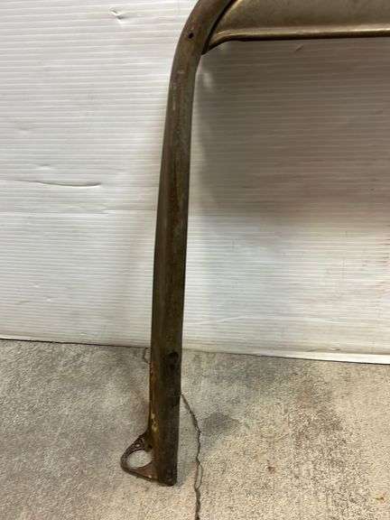 Ford Model A front radiator shroud, brass, 22" x 21", great patina ...