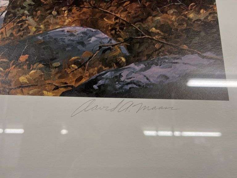 David Maass Ridgeline ruffed grouse print, signed by artist, 480/580 ...