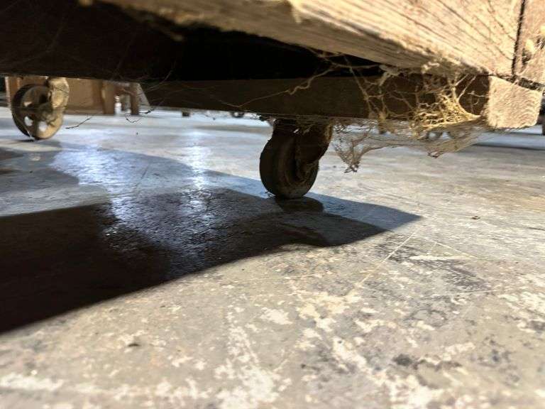 (2)-Antique Railroad Carts, Largest is 24" x 60" - Albrecht Auction Service