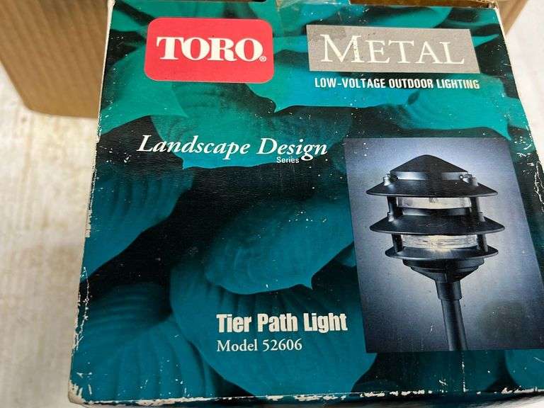 (6) Toro metal landscape design tier path light, new, never used ...