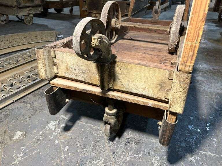 (2)-Antique Railroad Carts, 24" x 48" - Albrecht Auction Service
