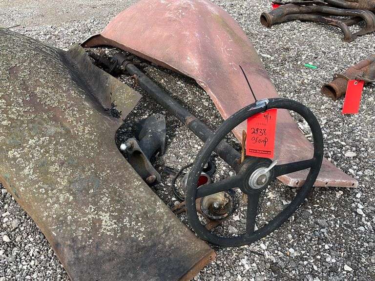 1928-1931 Ford Model A parts, includes: Steering column assembly ...