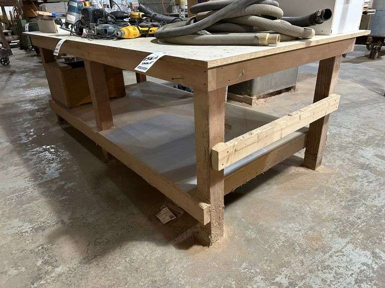 Heavy Duty Assembly Table, 4' x 8' x 34" high - Albrecht Auction Service