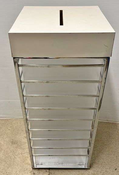 Earring swivel display stand, 12" x 12" x 2 1/2"H, 12" x 12" cube, good ...