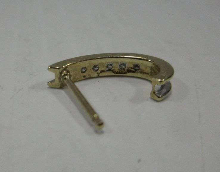 10K diamond earrings by Michael Werdiger, MWI eloquence, pierced post ...