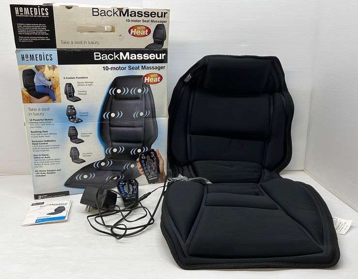Homedics Back Massager 10 Motor Seat Massager With Heat Great Like 3210