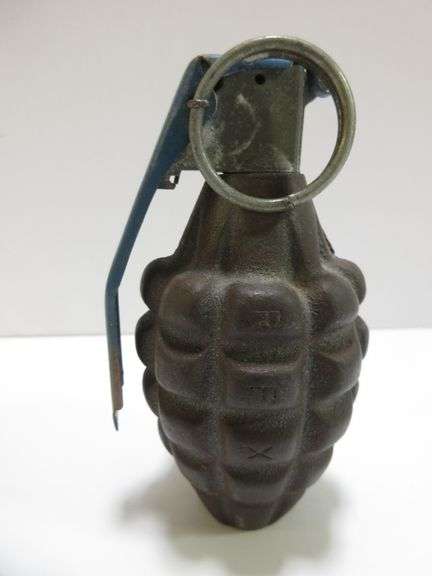 WWII Mk. 2 American pineapple hand grenade with pin, inert, great ...