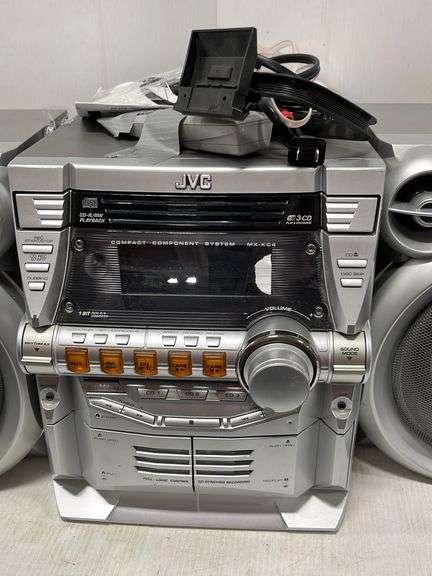 JVC MX-KC4 3-disc CD changer stereo with remote and manual, CD-R CD-RW ...
