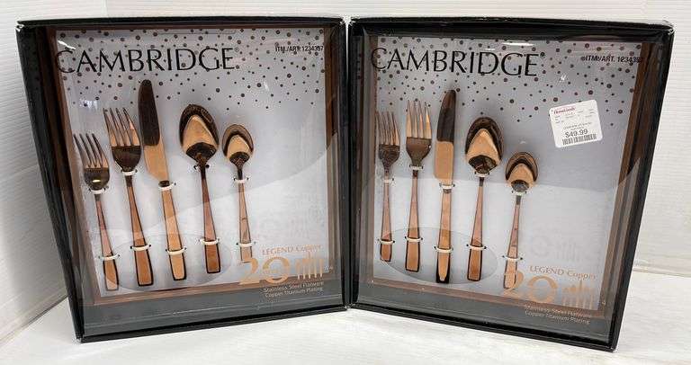 (2) Cambridge Legend Copper, 20-piece set, Copper Titanium Plating, NIB ...