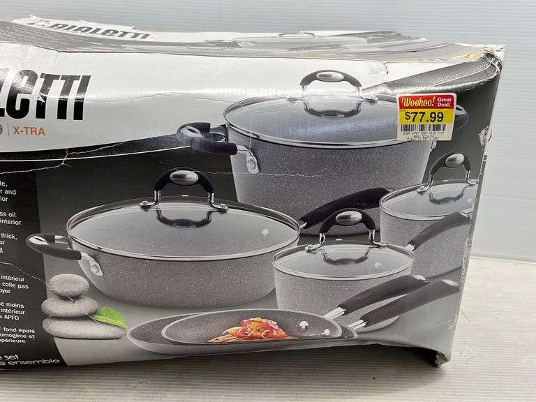 Bialetti Granito/X-Tra 10-piece pots and pans set, NIB - Albrecht ...