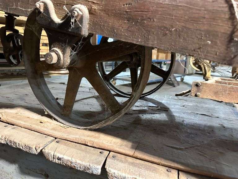 (2)-Antique Railroad Carts, Approximately 28" x 48" - Albrecht Auction ...