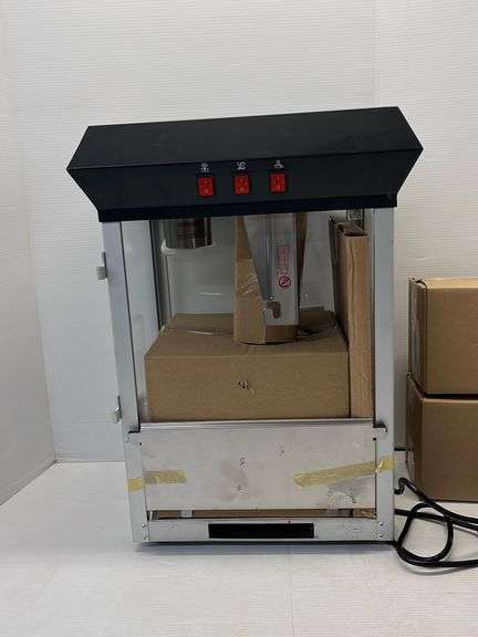 Galaxy popcorn popper, needs put together comes with scoop and boxes of ...