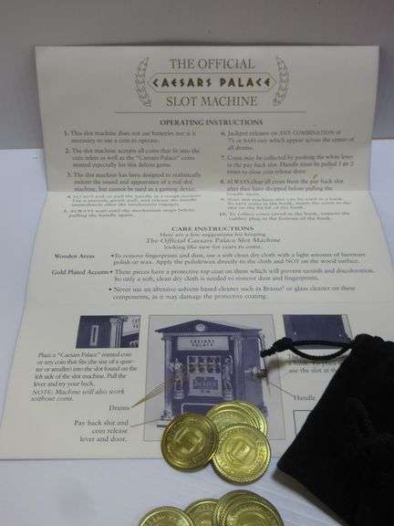 The Official Caesar's Palace slot machine by the Franklin Mint with ...