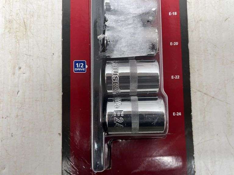 Husky 13-piece external torx socket set, include: 1/4", 3/8", and 1/2 ...