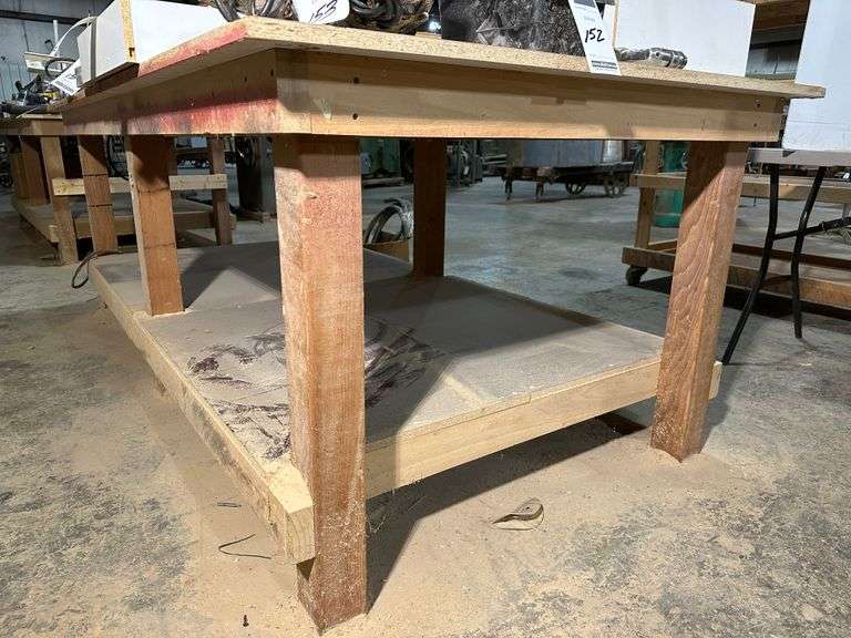 Heavy Duty Assembly Table, 4' x 8' x 34" high - Albrecht Auction Service