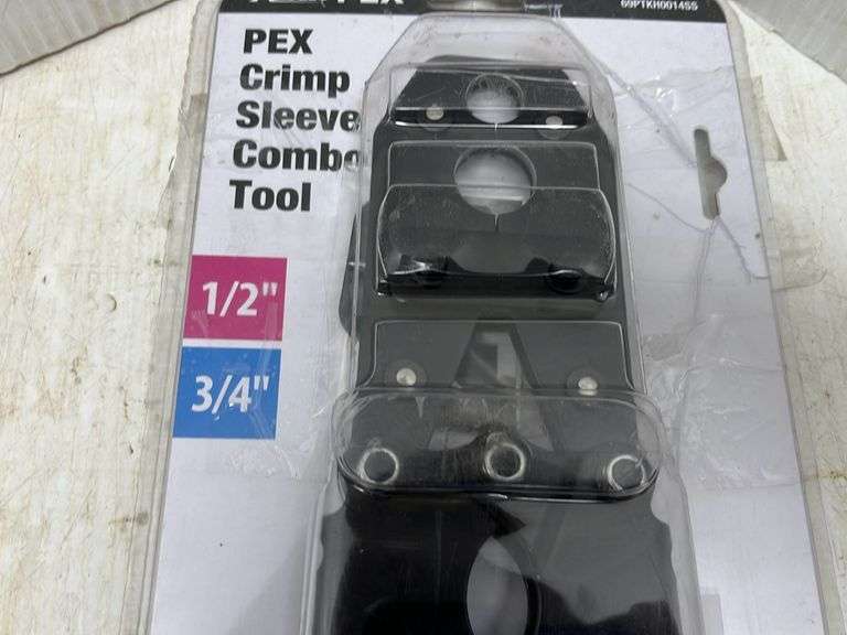 Apollo PEX crimp sleeve combo tool for use with 1/2" and 3/4" PEX ...