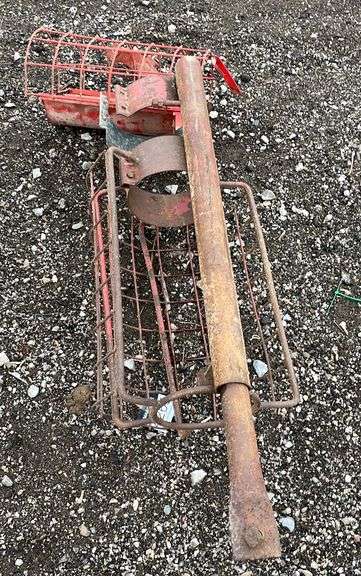 8" Auger guard, and a 6" auger guard, used - Albrecht Auction Service