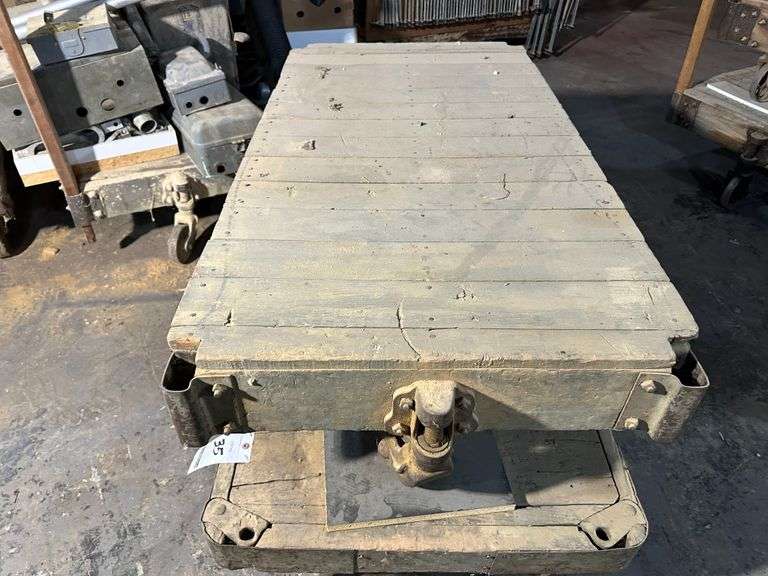 (2)-Antique Railroad Carts. Largest is 30" x 64" - Albrecht Auction Service