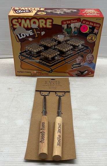 S'more to Love, smore cooker rack for 6, and Demdaco S'more campfire ...